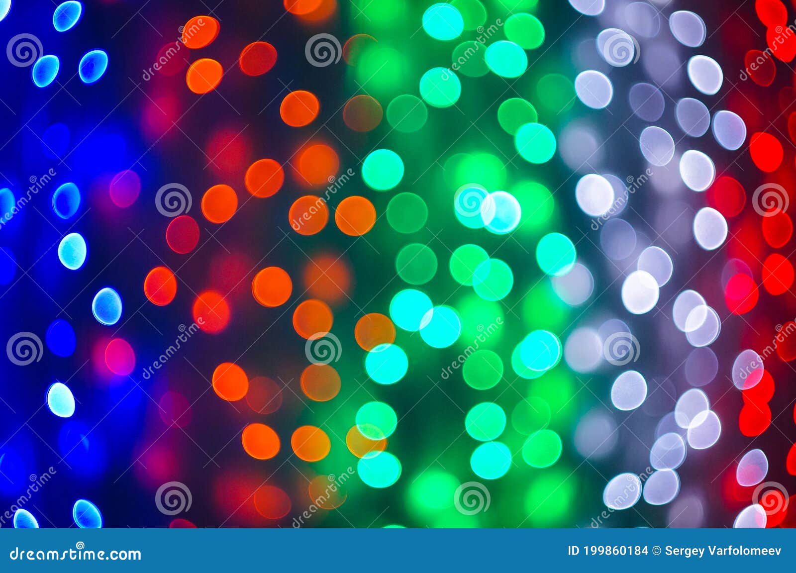 Background of Different Color Blurred Light Spots Stock Photo - Image ...
