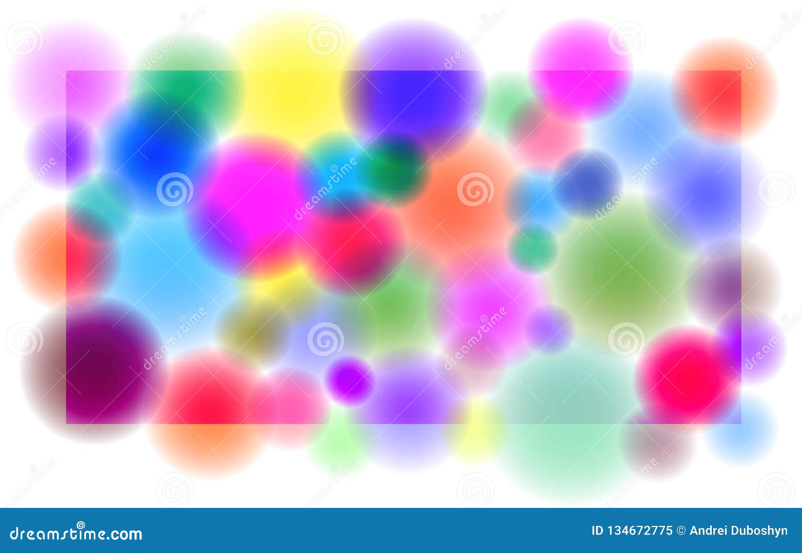 Background in Different Color Made of Colored Circles Stock Vector ...