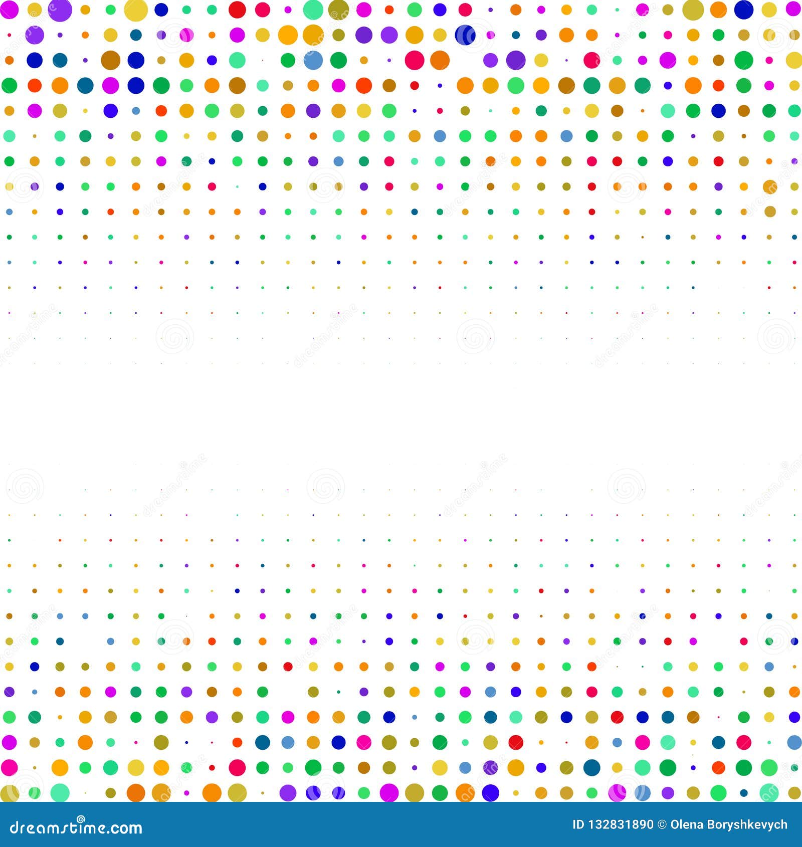 Background of Different Colored Dots of Different Sizes Located in ...