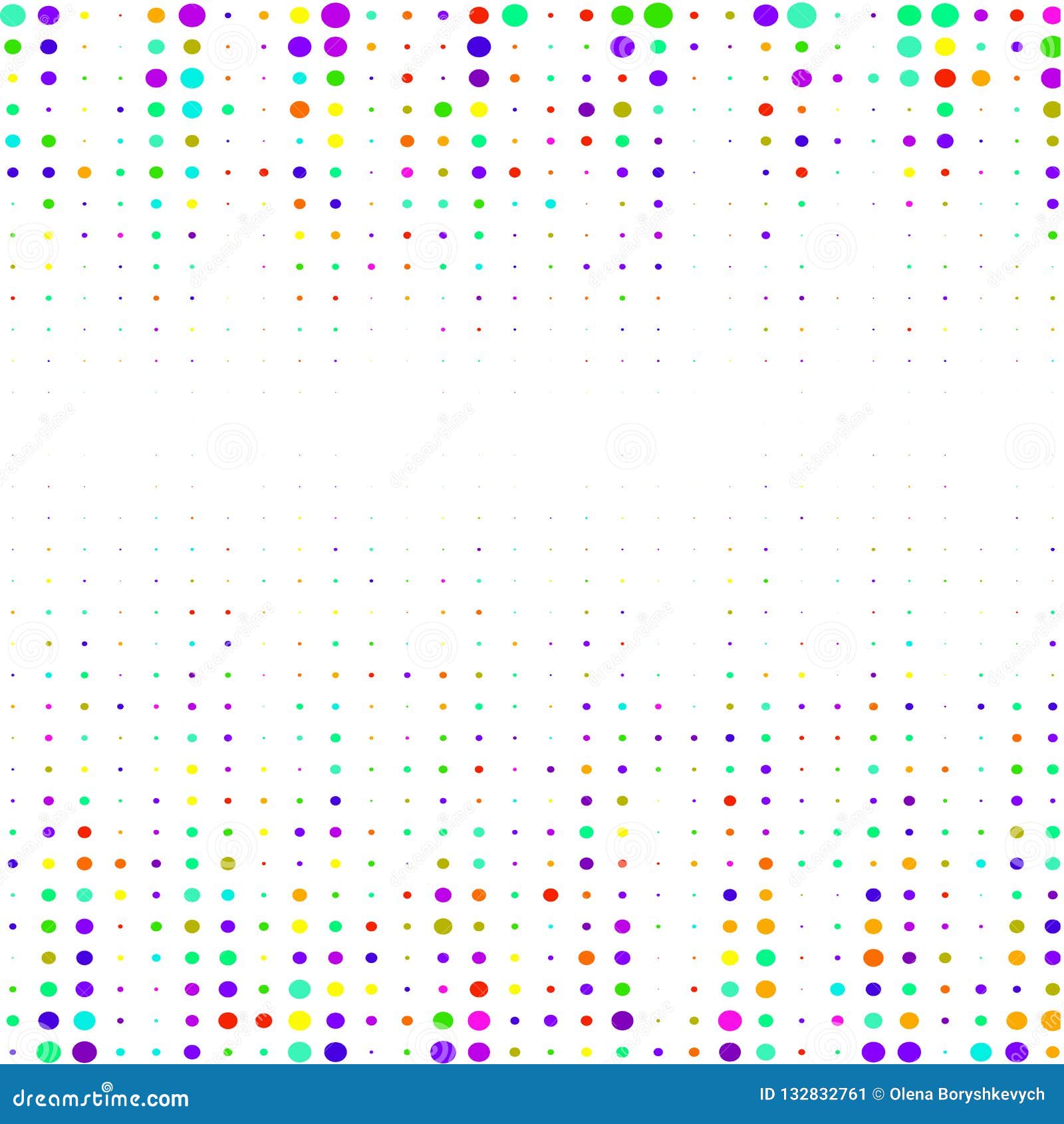 Background of Different Colored Dots of Different Sizes Located in ...