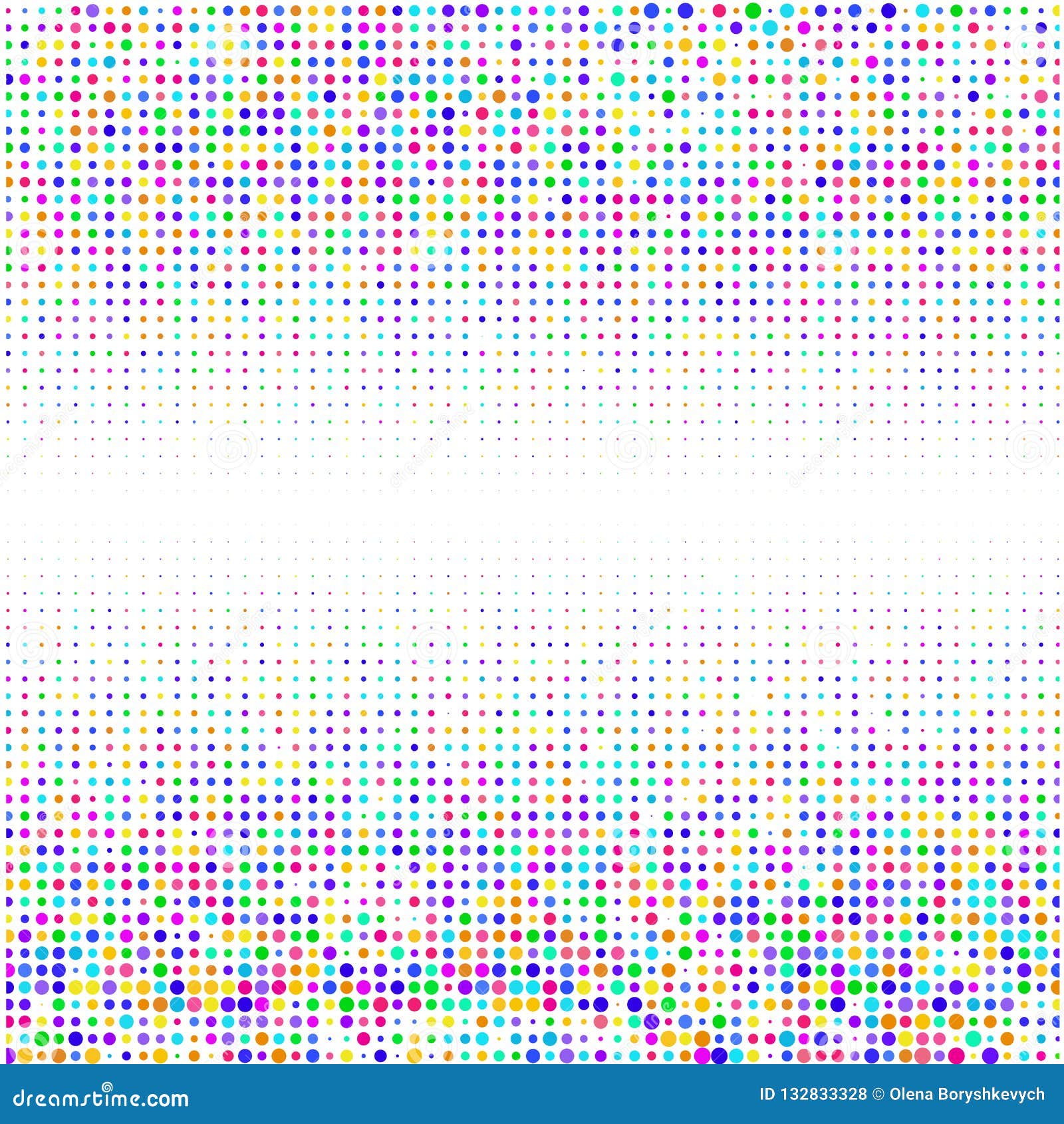 Background of Different Colored Dots of Different Sizes Located in ...