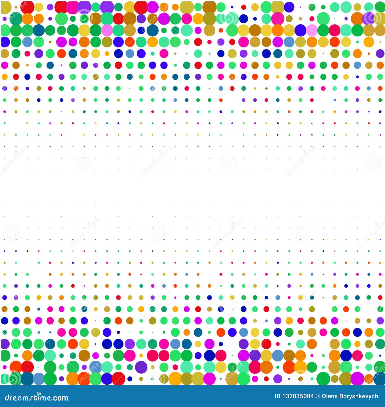 Background of Different Colored Dots of Different Sizes Located in ...