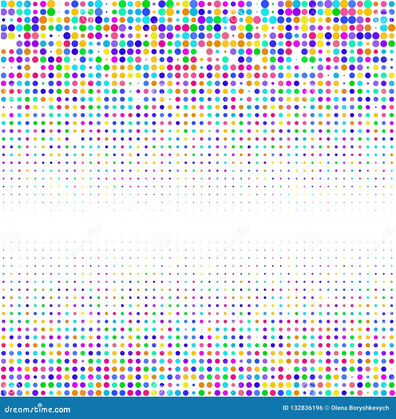 Background of Different Colored Dots of Different Sizes Located in ...