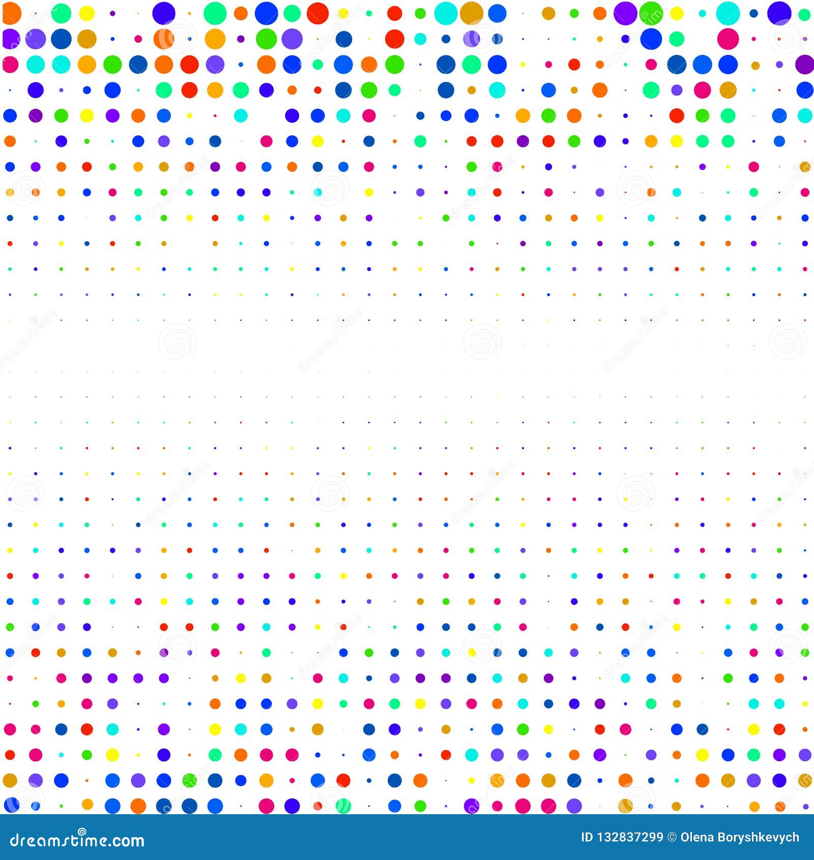 Background of Different Colored Dots of Different Sizes Located in ...