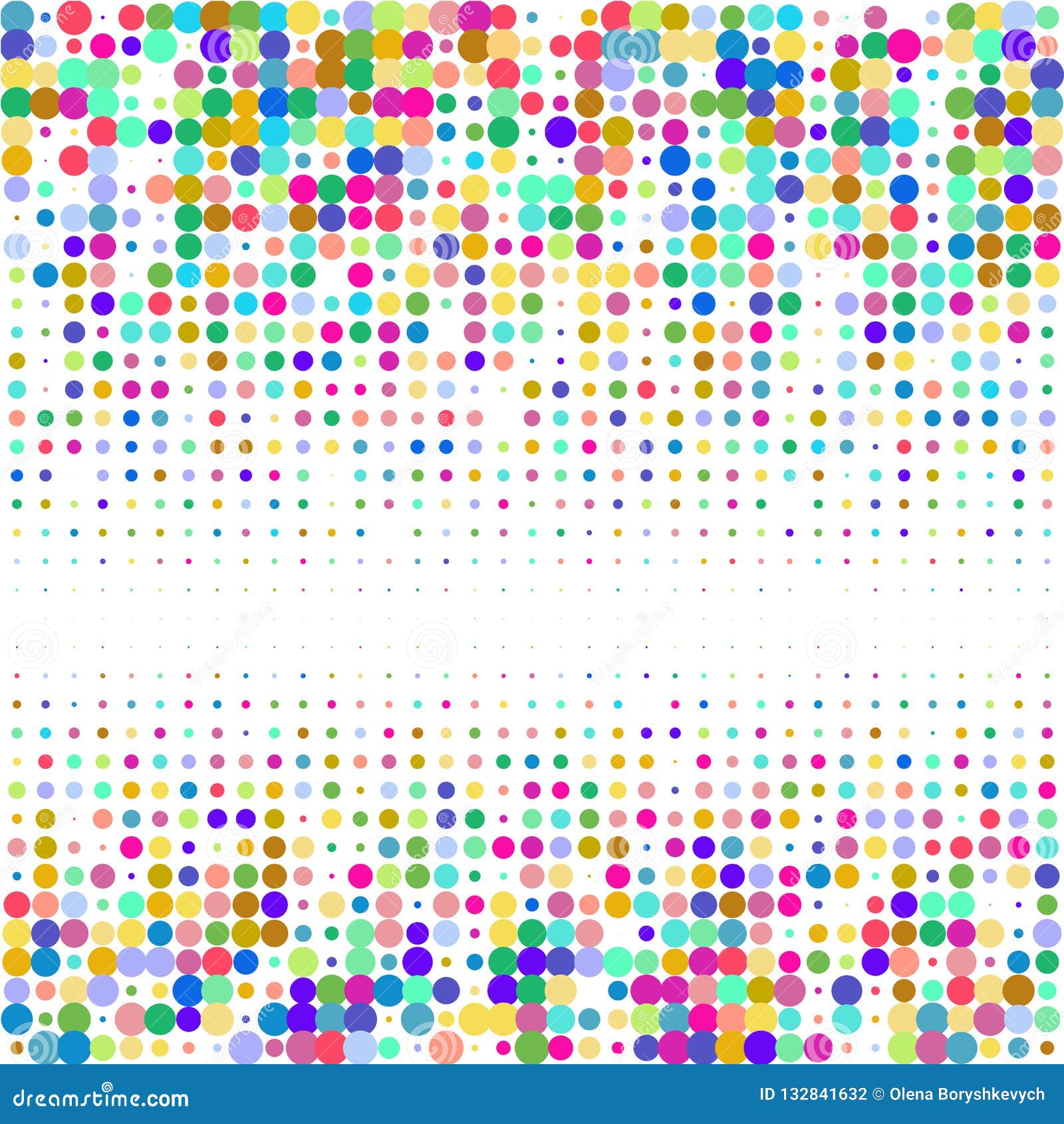 Background of Different Colored Dots of Different Sizes Located in ...