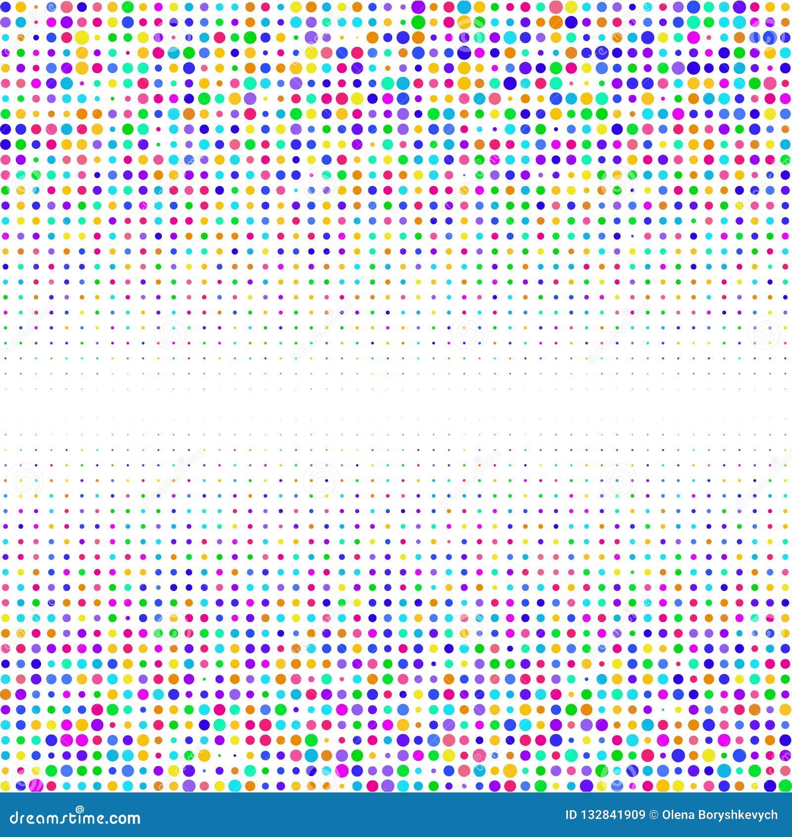Background of Different Colored Dots of Different Sizes Located in ...