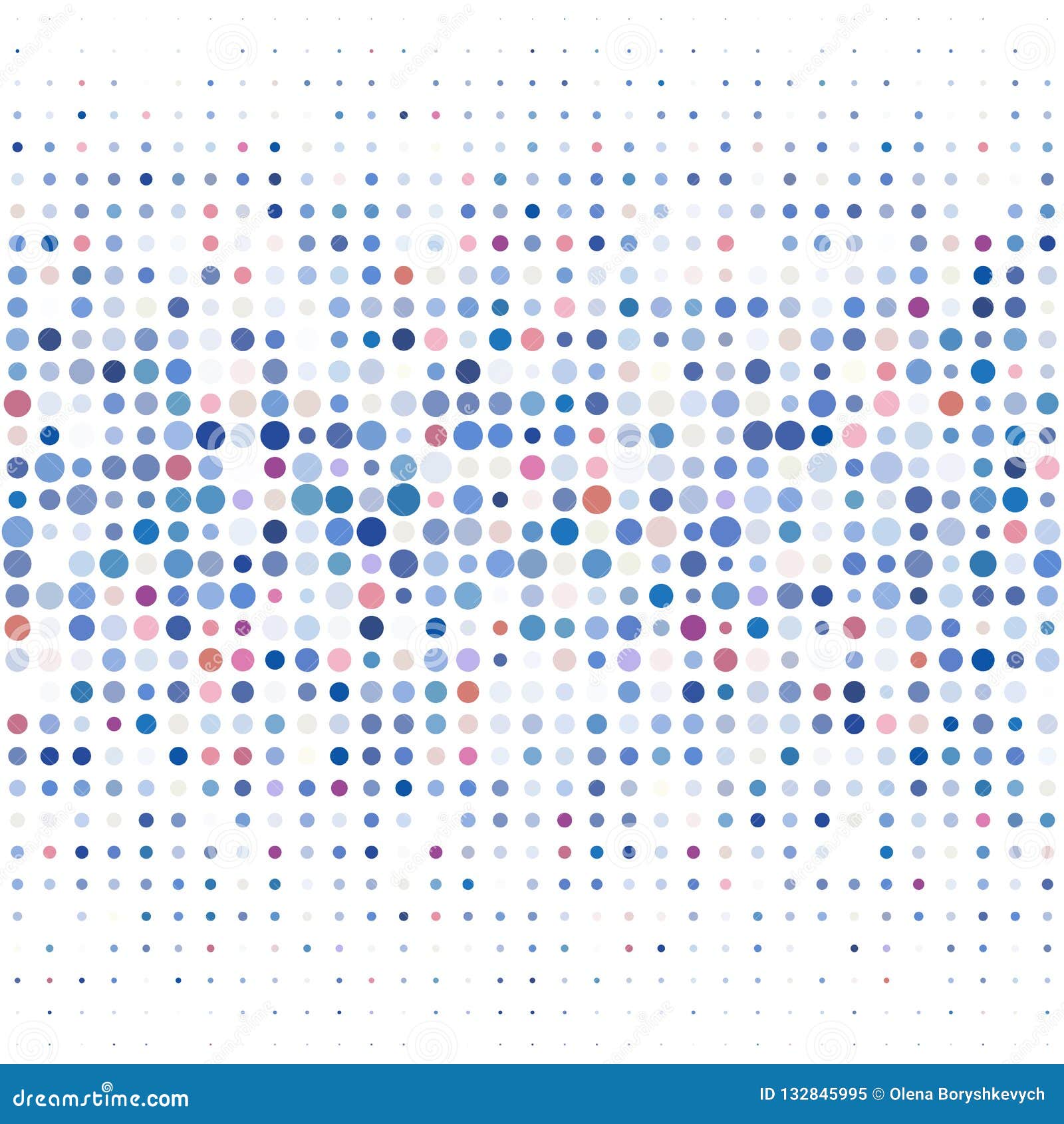 Background of Different Colored Dots of Different Sizes Located in ...