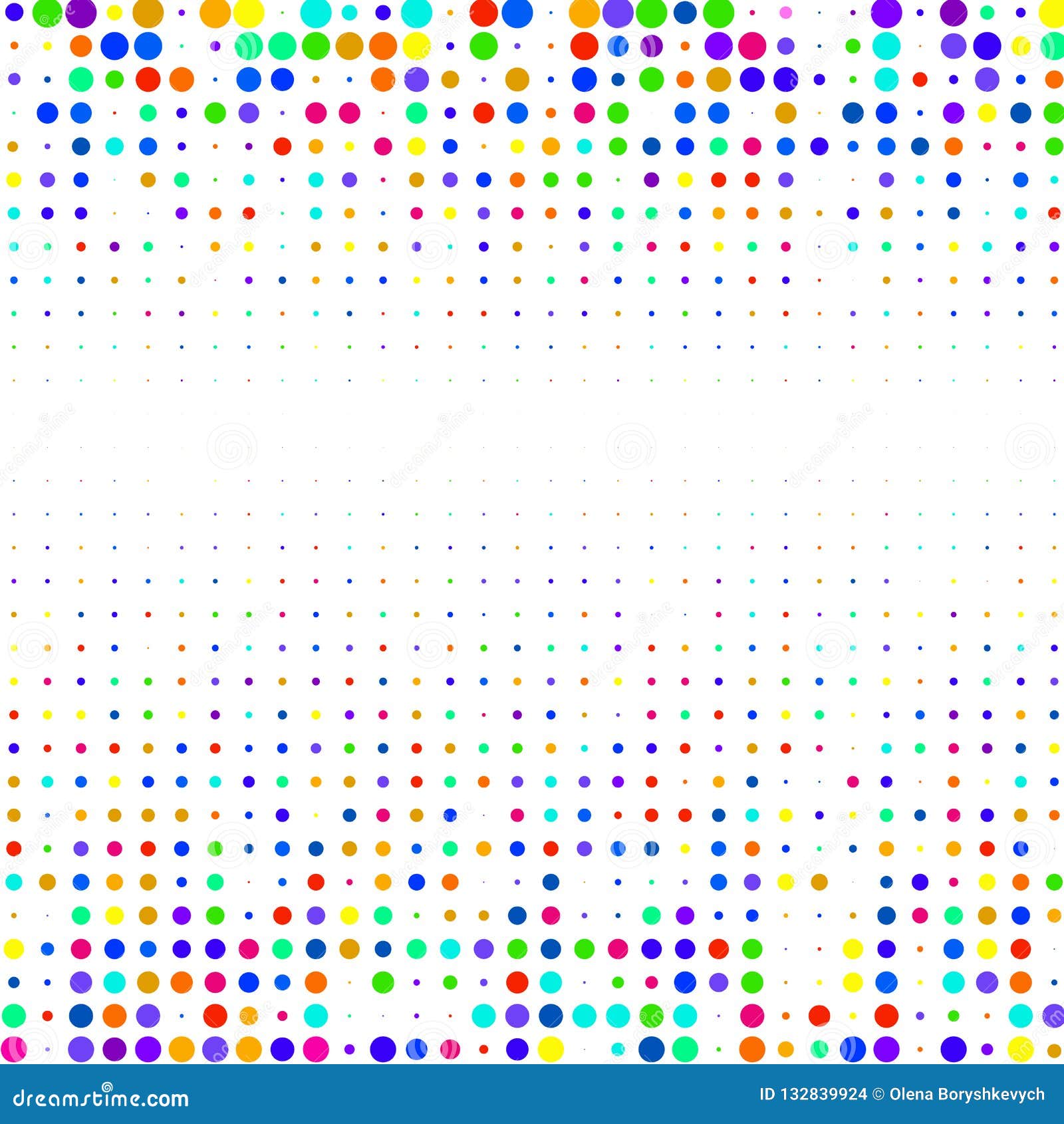 Background of Different Colored Dots of Different Sizes Located in ...