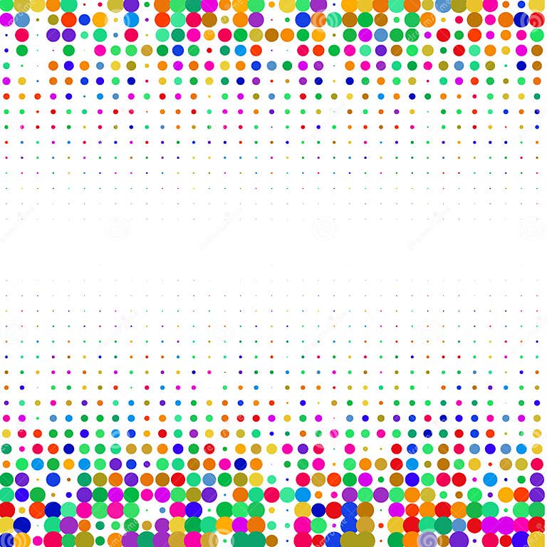 Background of Different Colored Dots of Different Sizes Located in ...