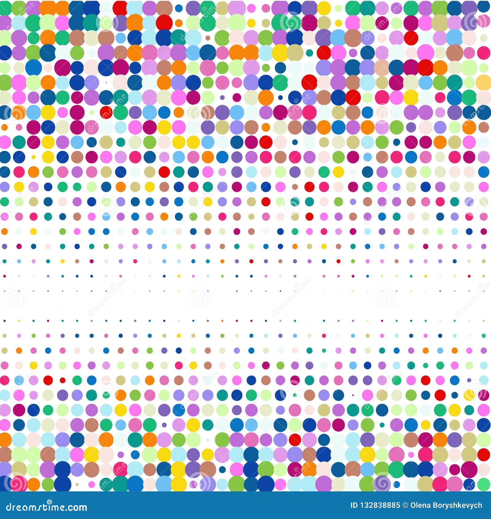 Background of Different Colored Dots of Different Sizes Located in ...