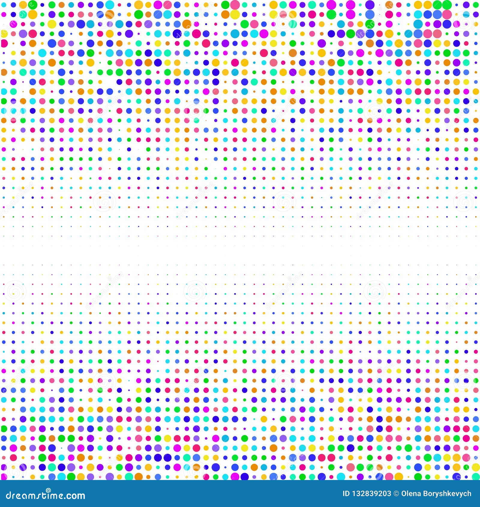 Background of Different Colored Dots of Different Sizes Located in ...