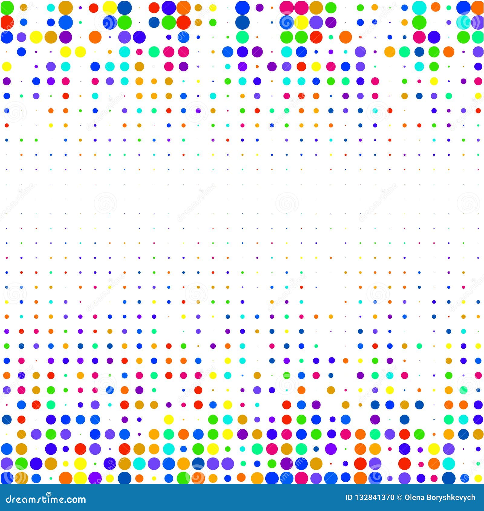 Background of Different Colored Dots of Different Sizes Located in ...