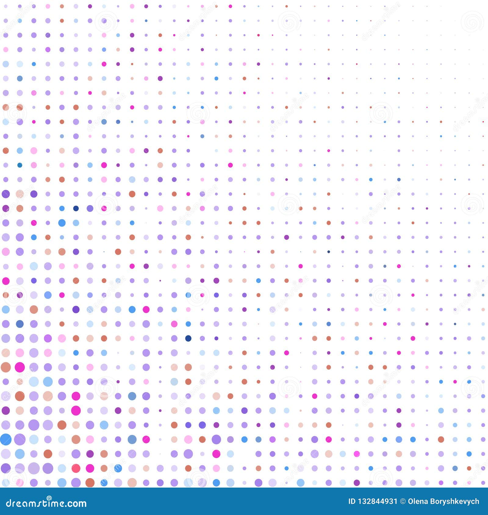Background of Different Colored Dots of Different Sizes Located in ...