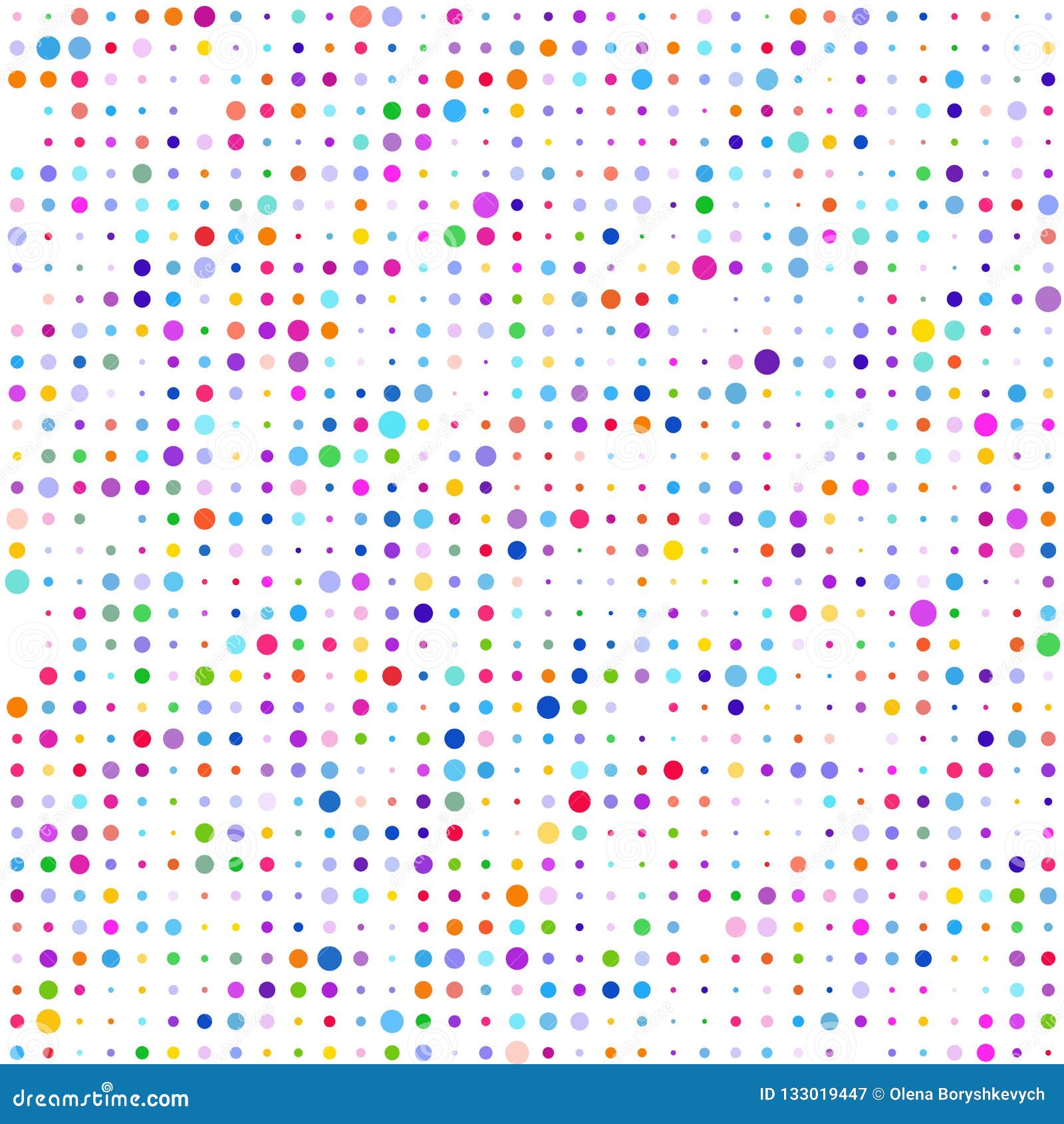 The Background of Different Colored Dots of Variable Sizes, Located of ...