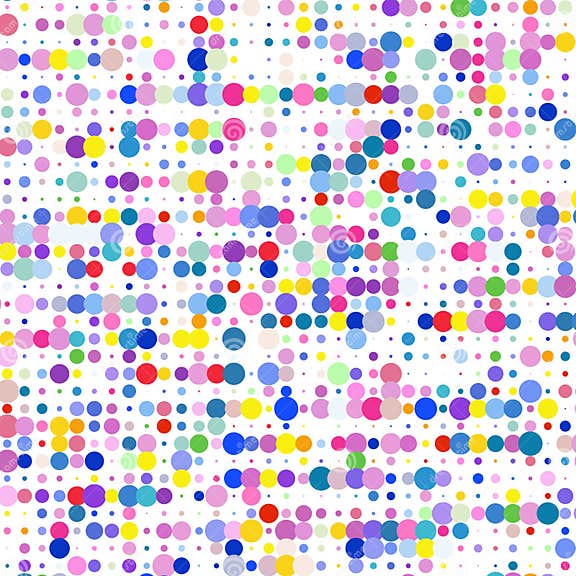 The Background of Different Colored Dots of Variable Sizes, Located of ...