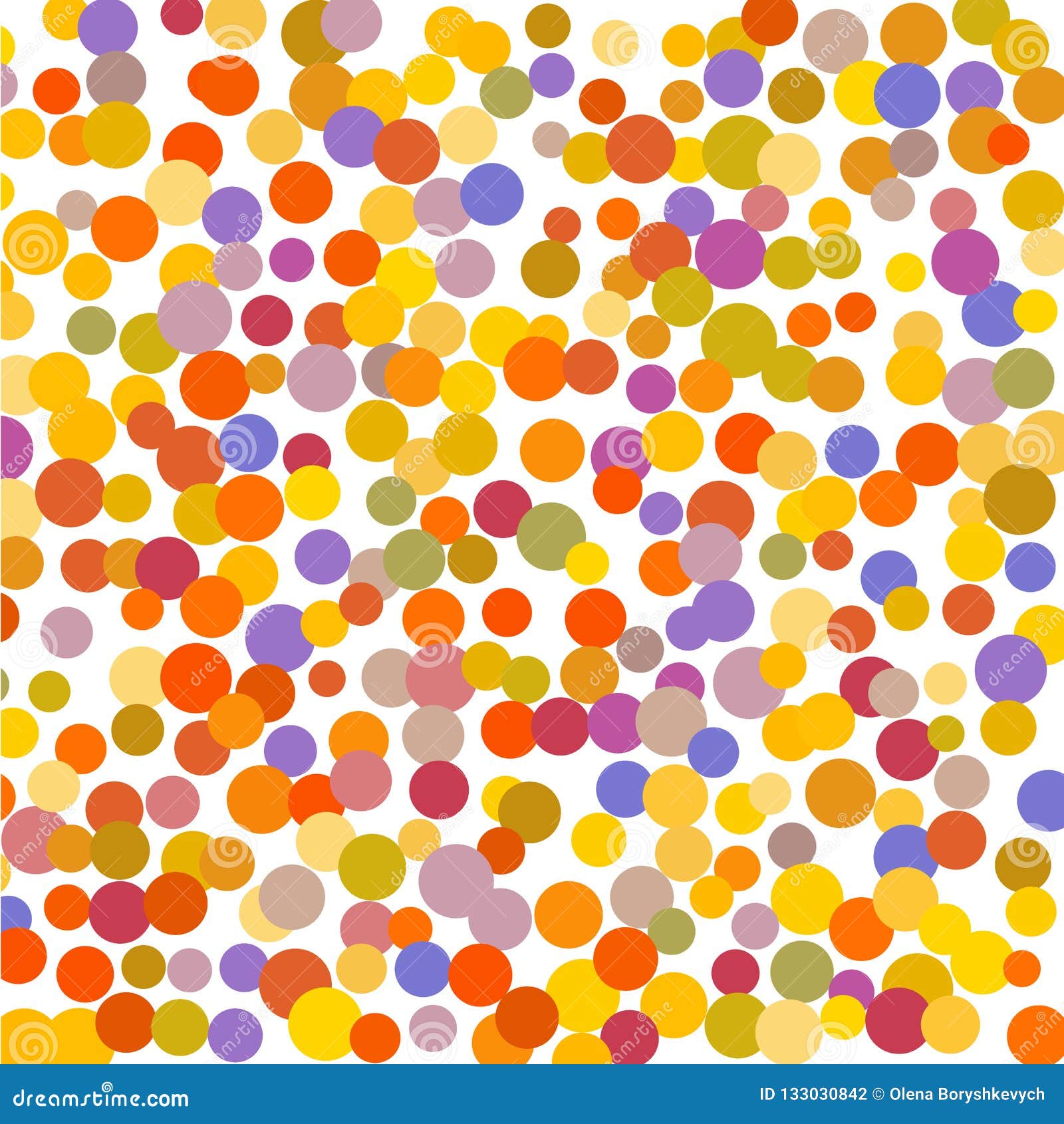 The Background of Different Colored Dots of Variable Sizes, Located of ...