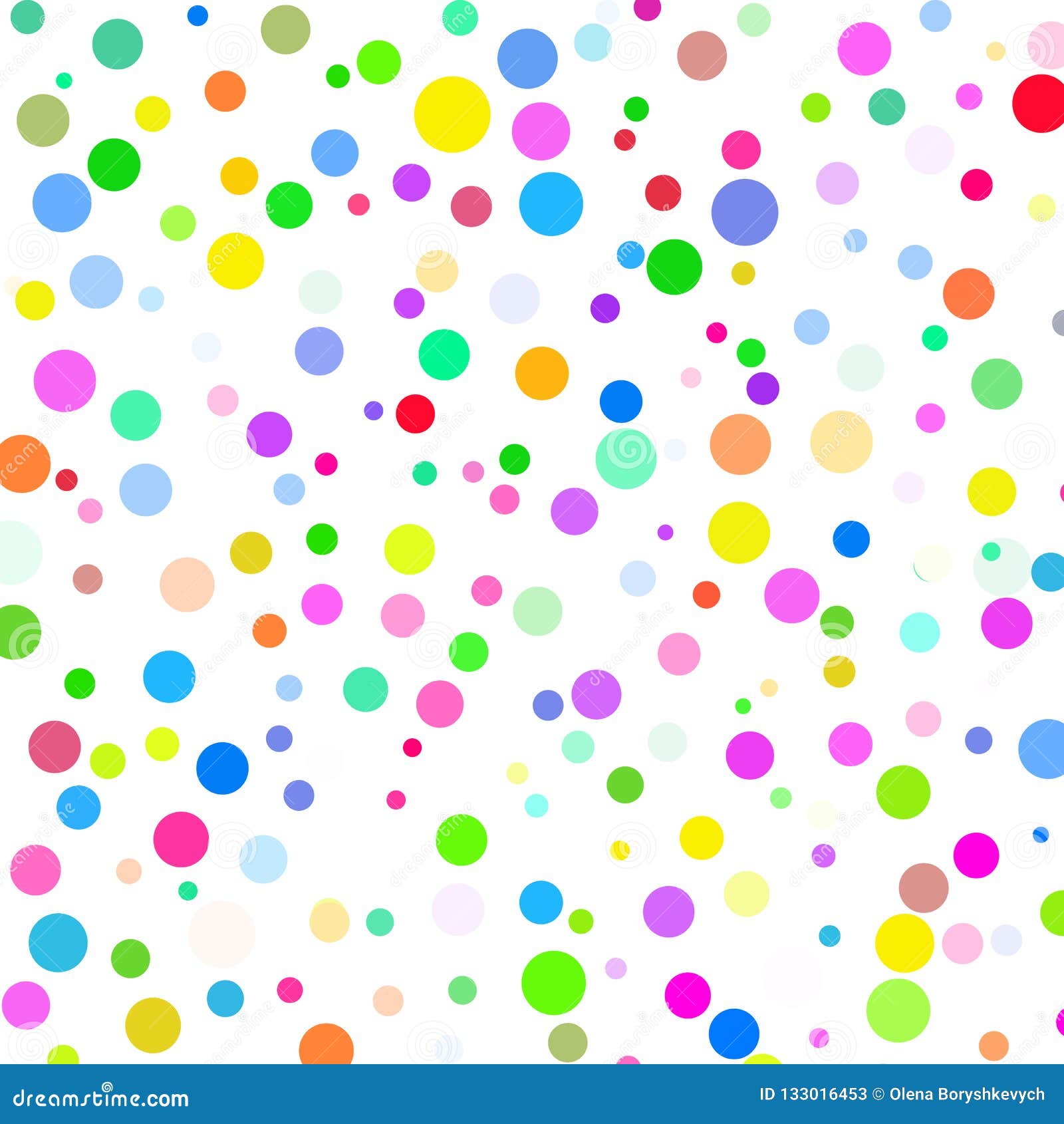 The Background of Different Colored Dots of Variable Sizes, Located of ...