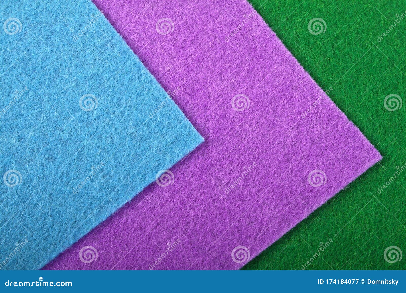 Background of Different Colors of Felt Stock Image - Image of cotton ...
