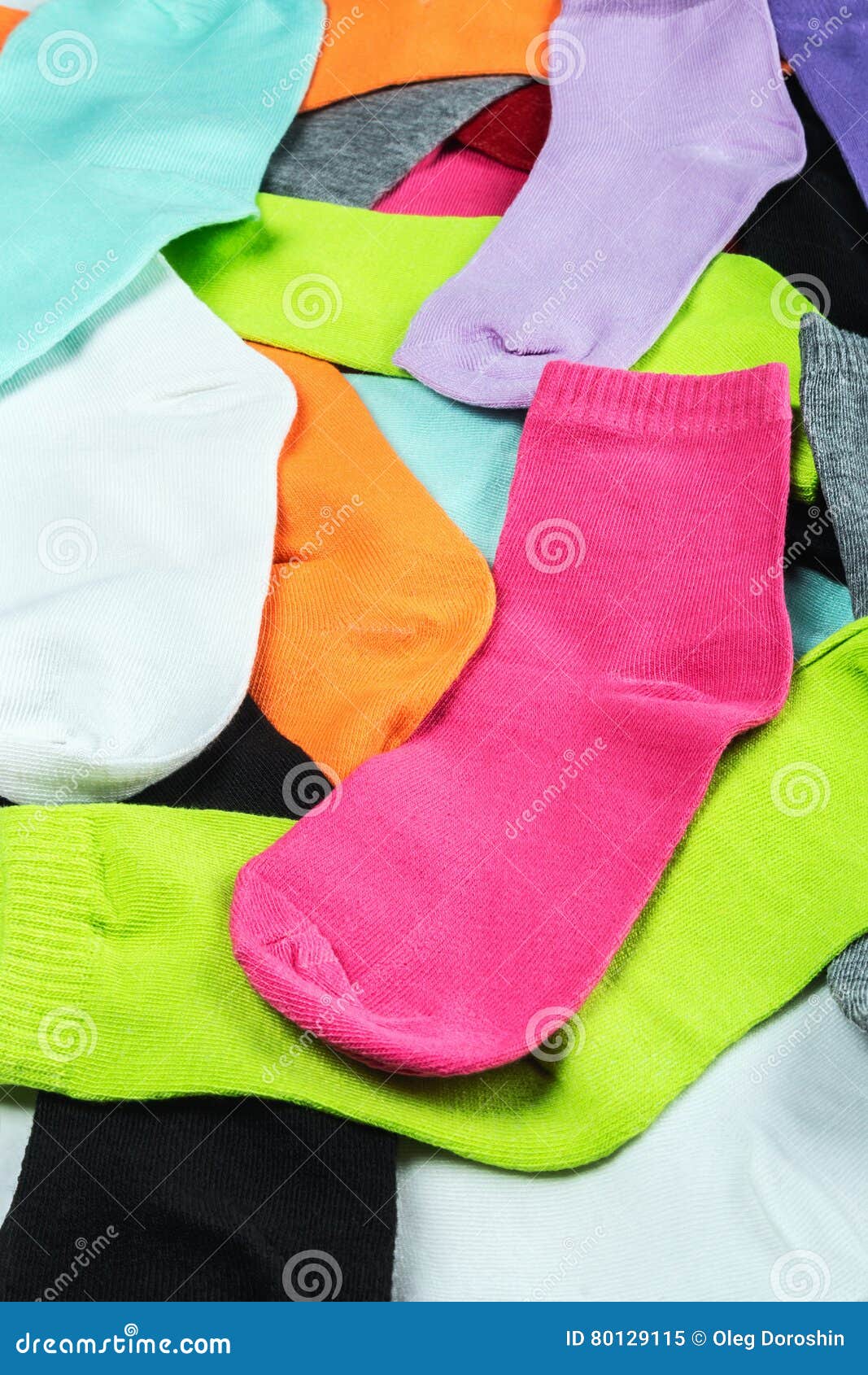 Background of Different Colors Textile Socks Stock Image - Image of ...