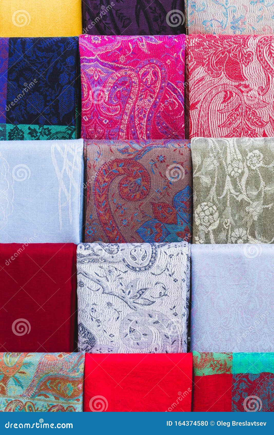 Background with Different Handmade Fabric Cloth Stock Photo - Image of ...