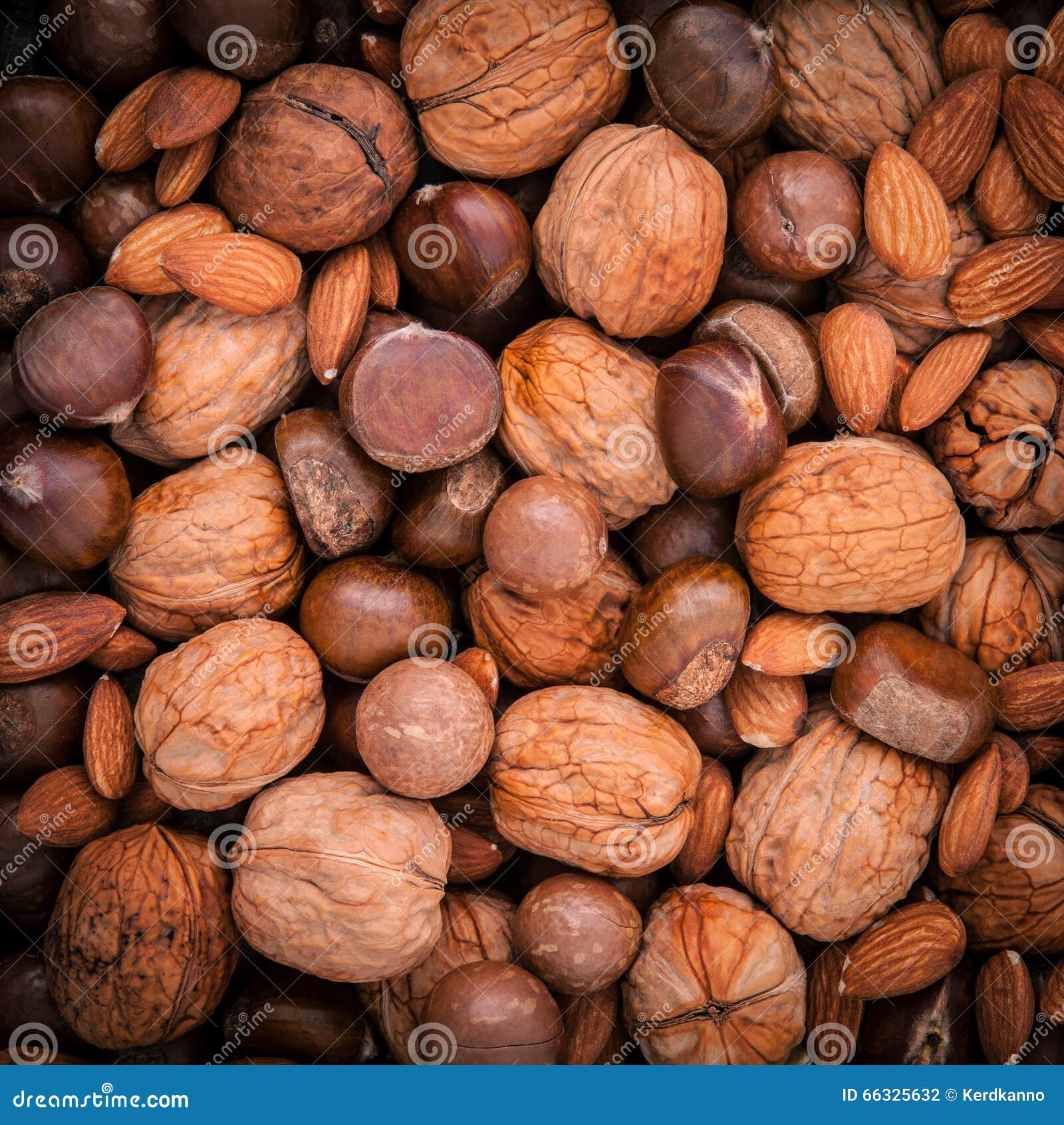 Background from Different Kinds of Nuts in Shells ,cashew, Almond ...