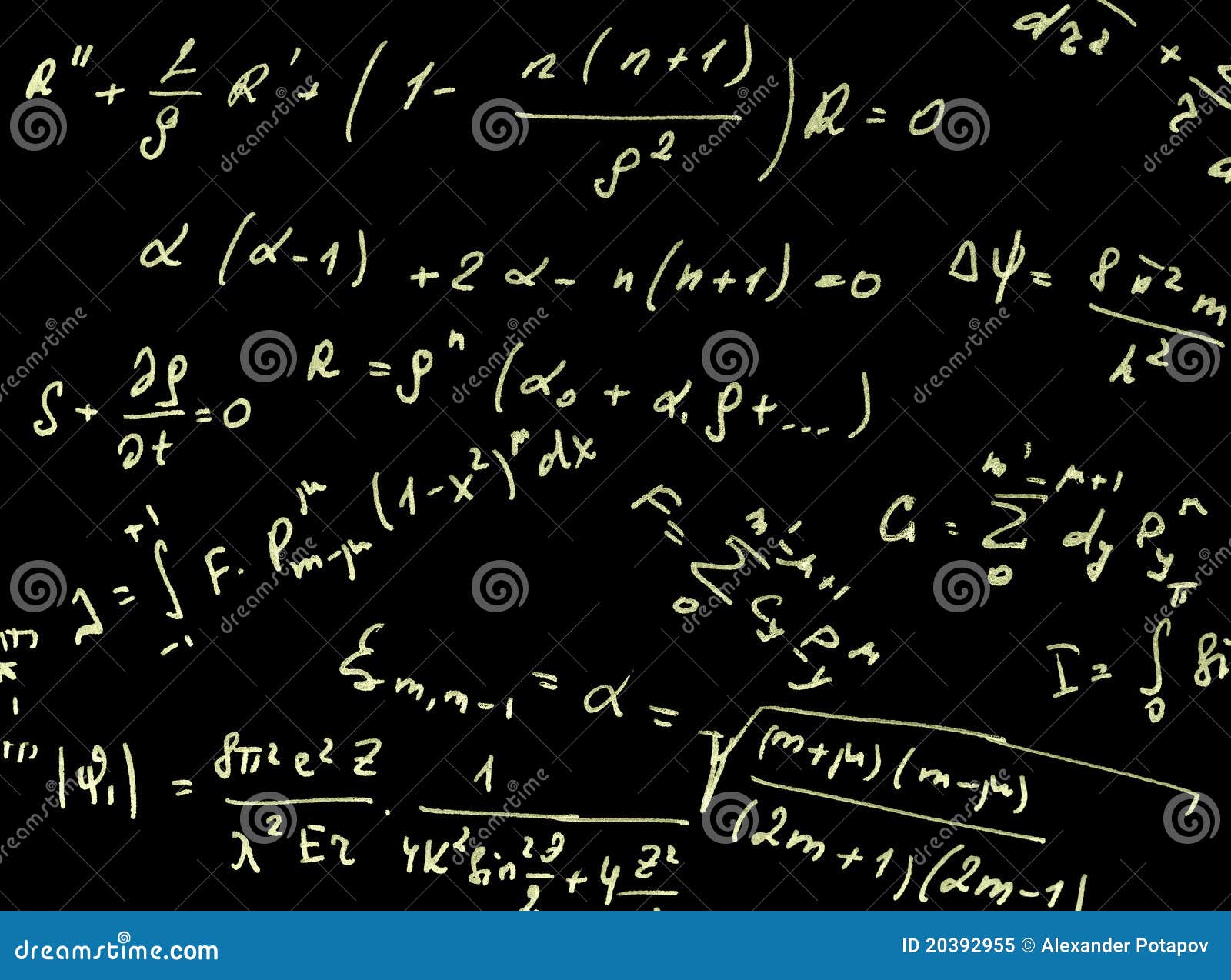 Background with Different Mathematical Expressions Stock Image - Image ...