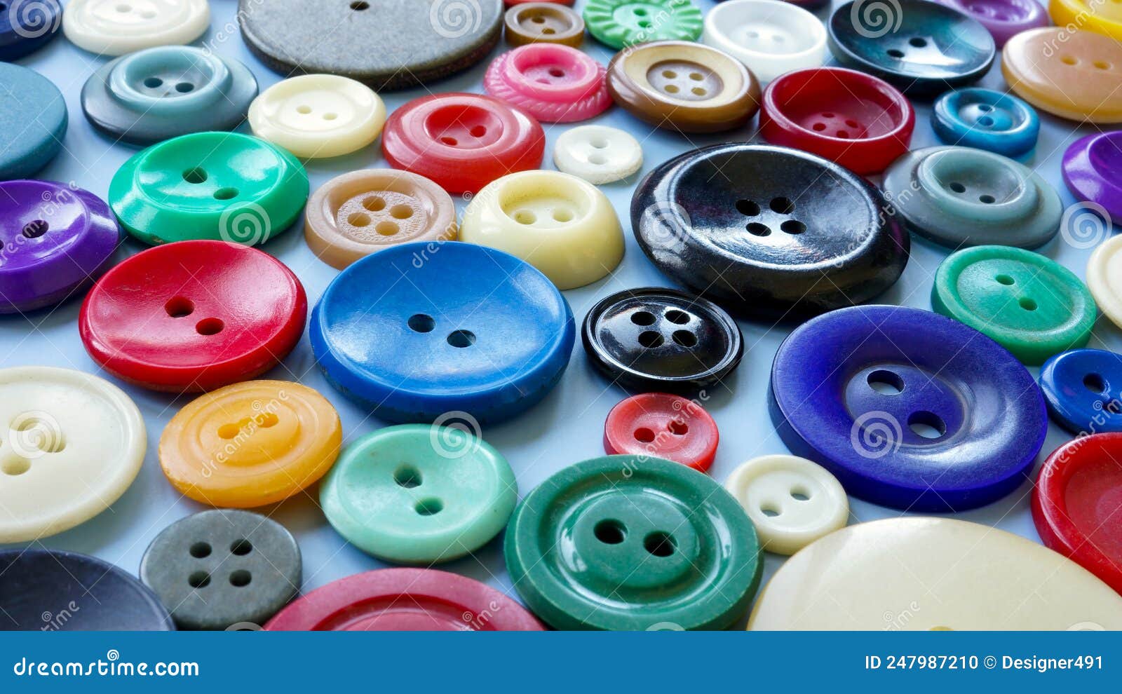 Background of Different Multicolored Buttons. Diversity Concept. Stock ...