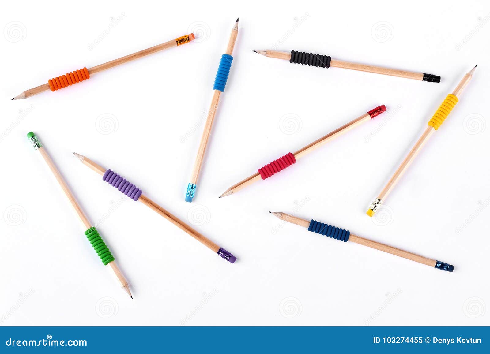Background of Different Pencils. Stock Image - Image of mockup ...