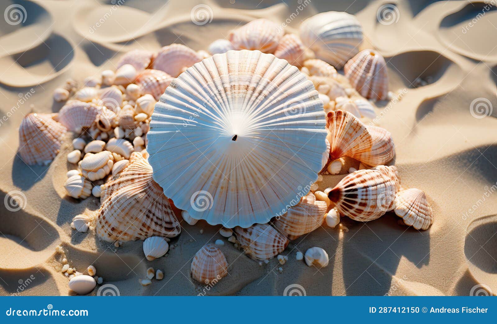 Background from Different Sea Shells Close Up. Stock Photo - Image of ...