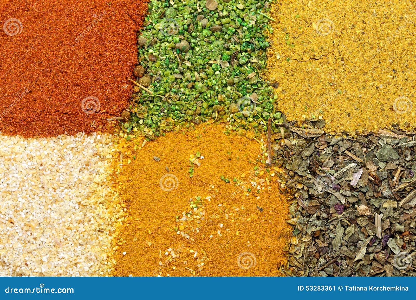 Background Different Seasonings Stock Image - Image of background ...