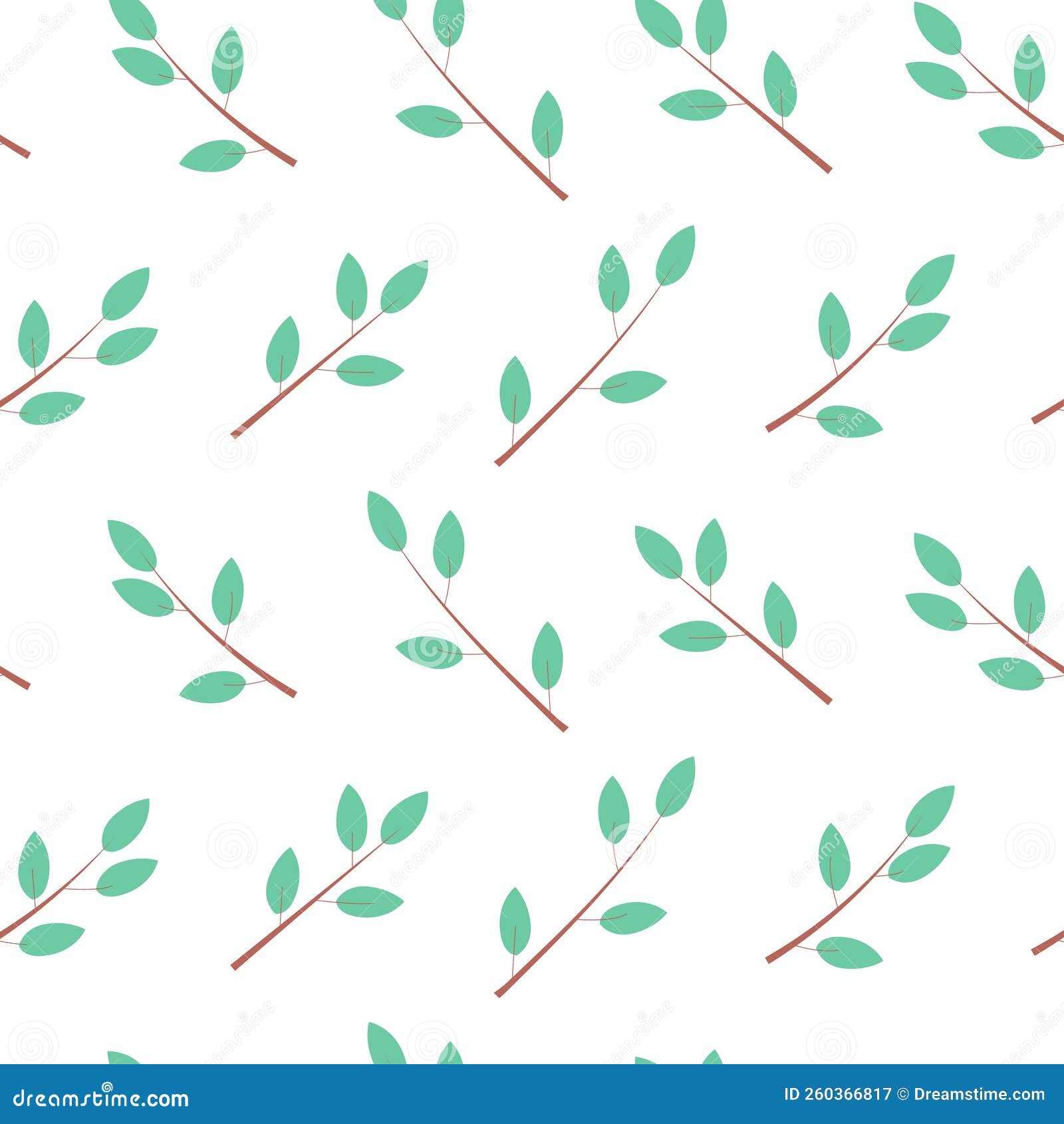 Background with Different Young Plants. Sprouts of Trees Stock Vector ...