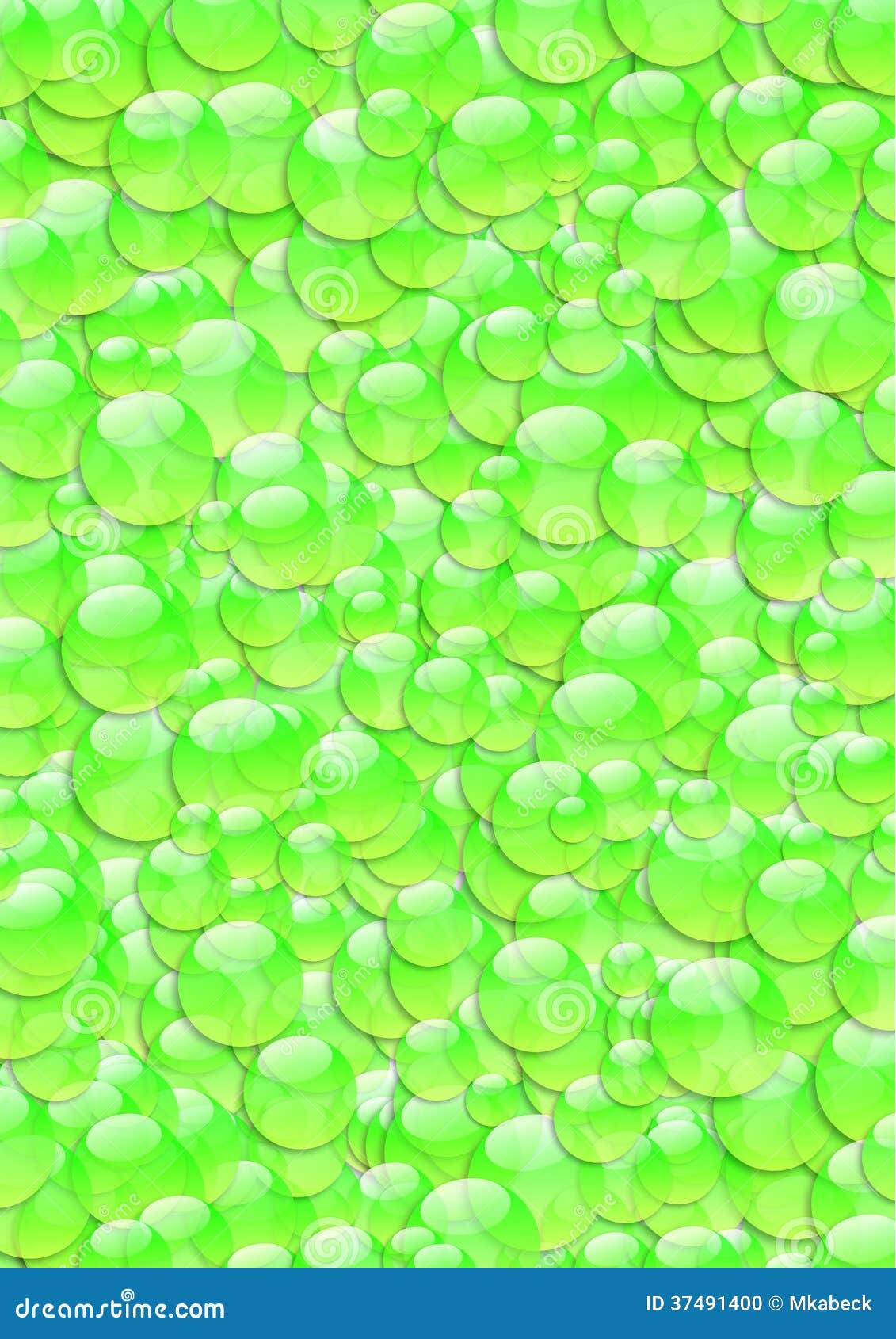 Background of Differrent Sized Green Balls Stock Illustration ...