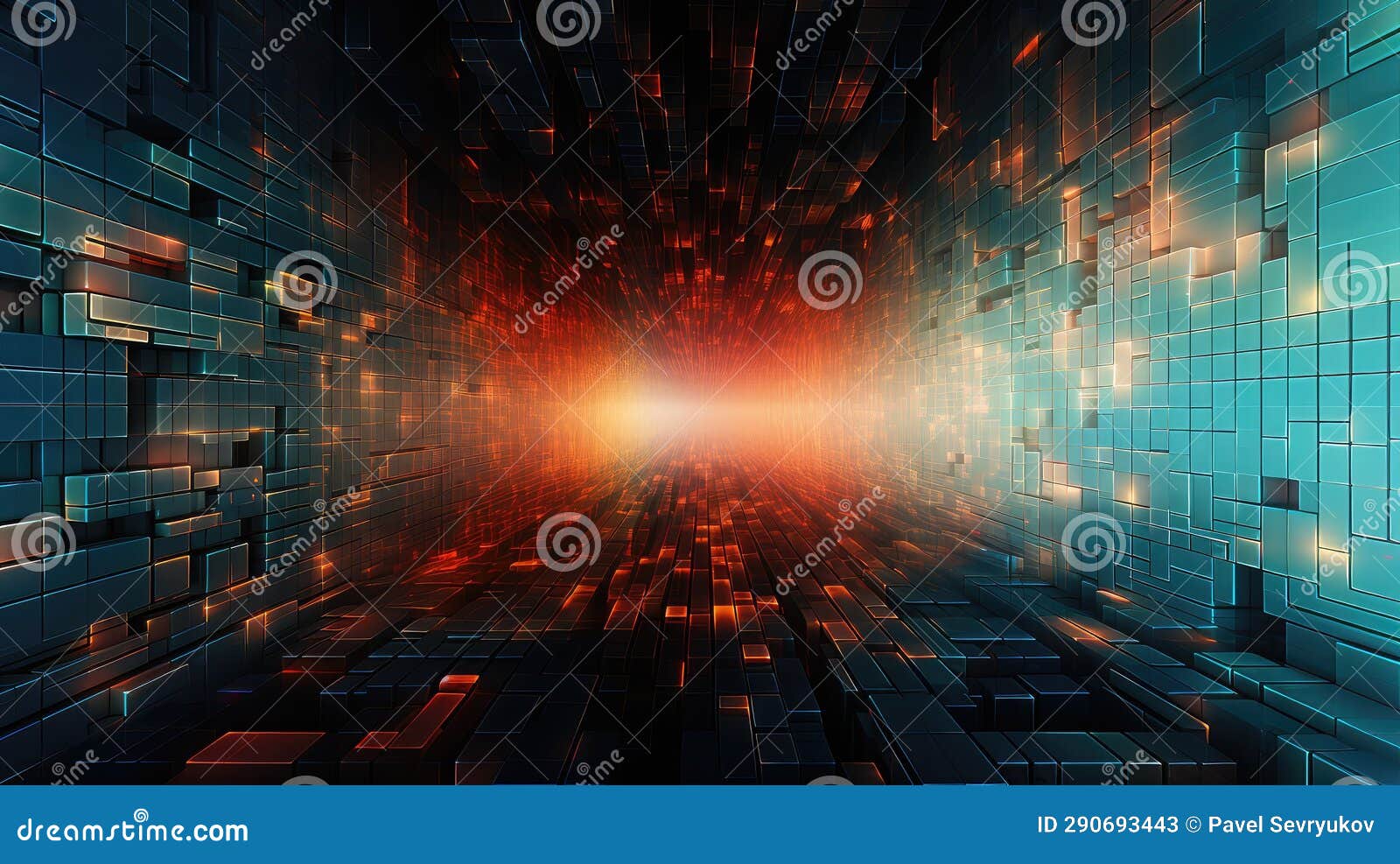 Background Digital Anomaly Abstract Stock Illustration | CartoonDealer ...