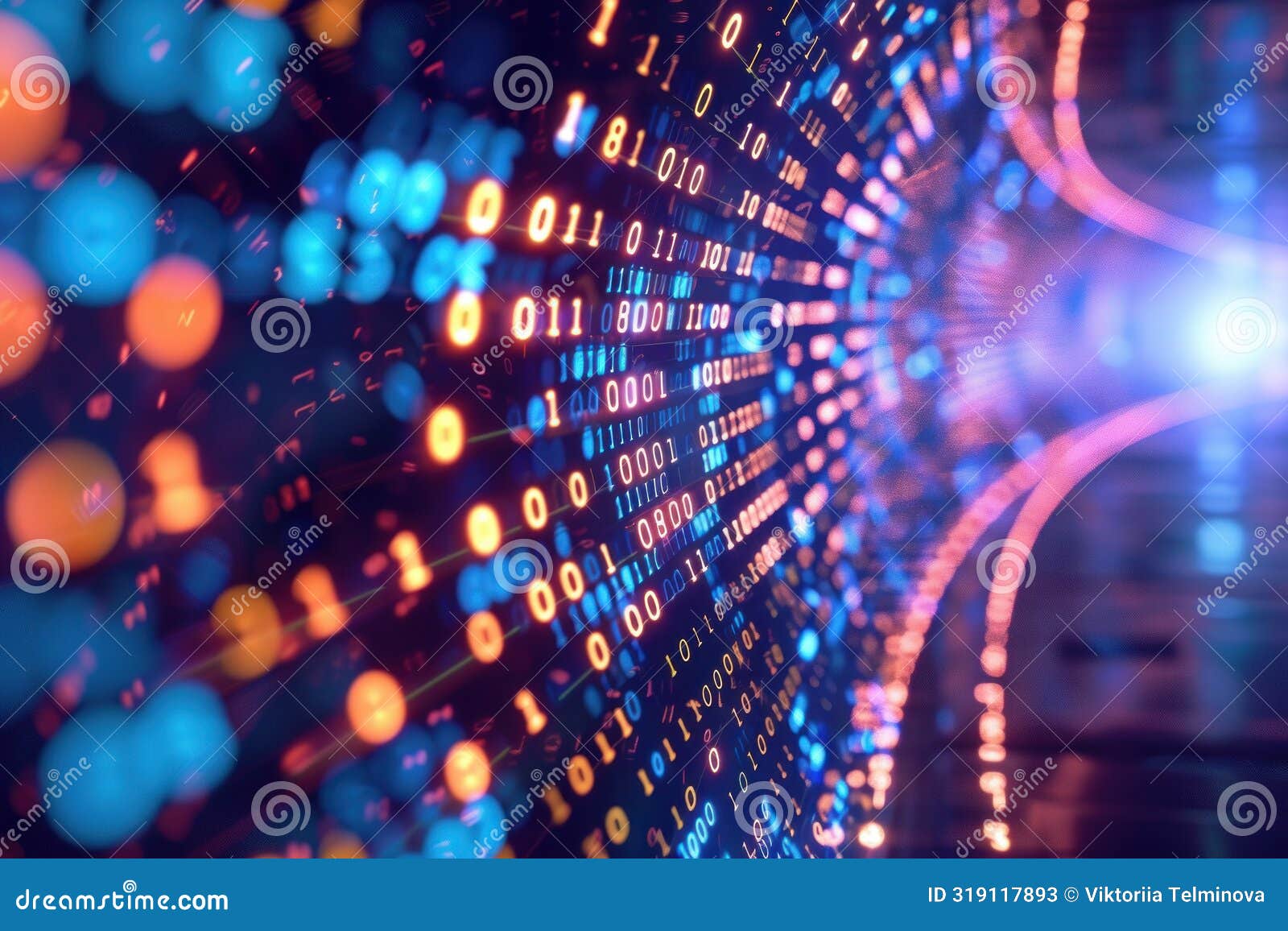 The Background of Digital Binary Code, Program Code, Abstract Technological Background Stock ...