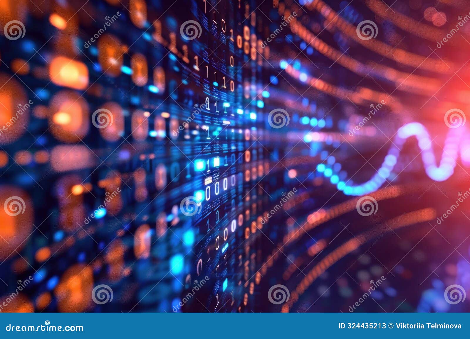 The Background of Digital Binary Code, Program Code, Abstract Technological Background Stock ...