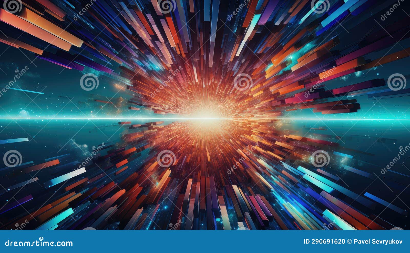 Background Digital Pixel Explosion Stock Illustration - Illustration of ...