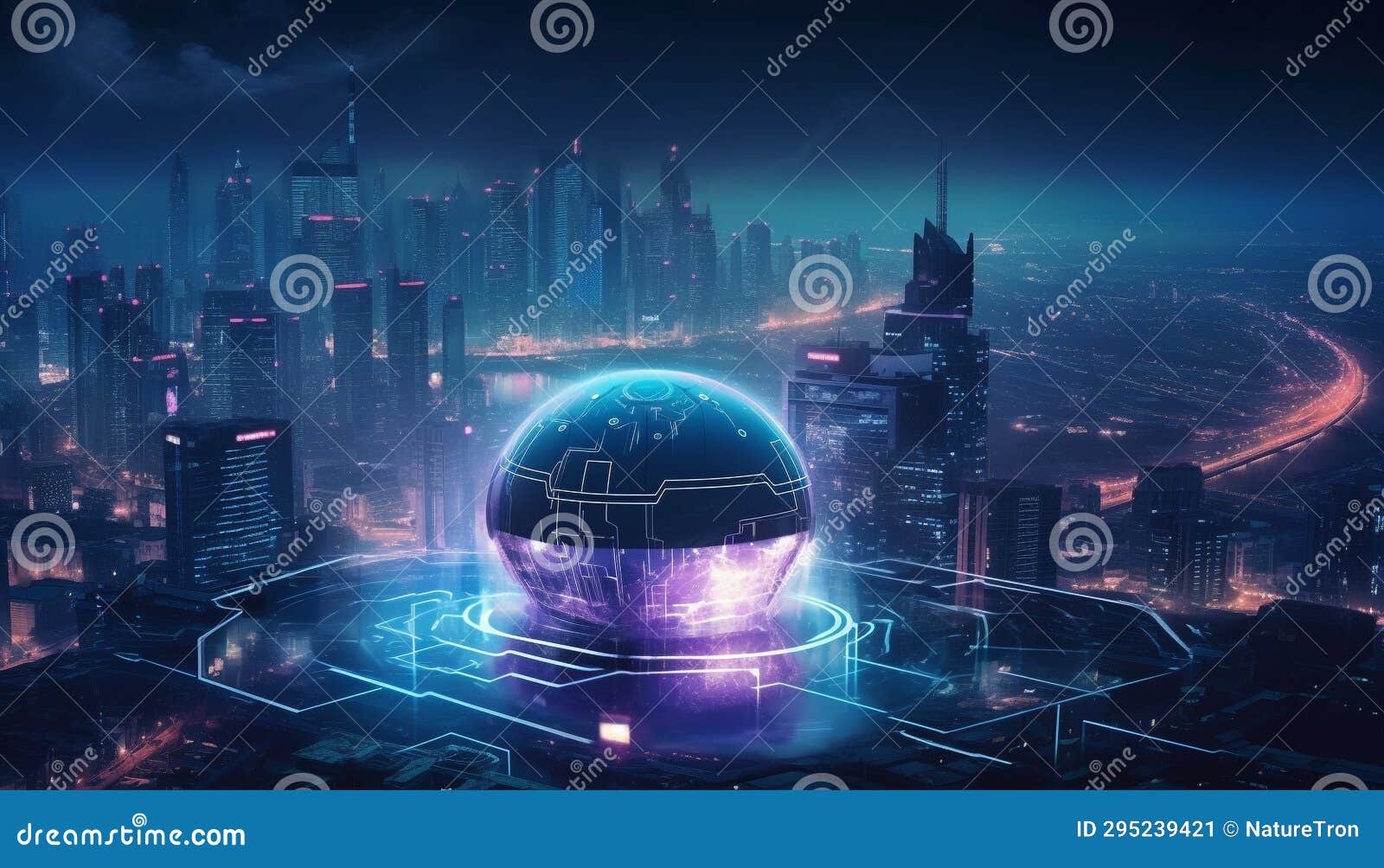 Background Digital World Technology Generative AI Stock Illustration ...