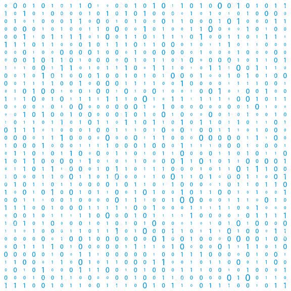 Background with Digits on Screen. Binary Code Zero One Matrix White Background. Banner, Pattern ...