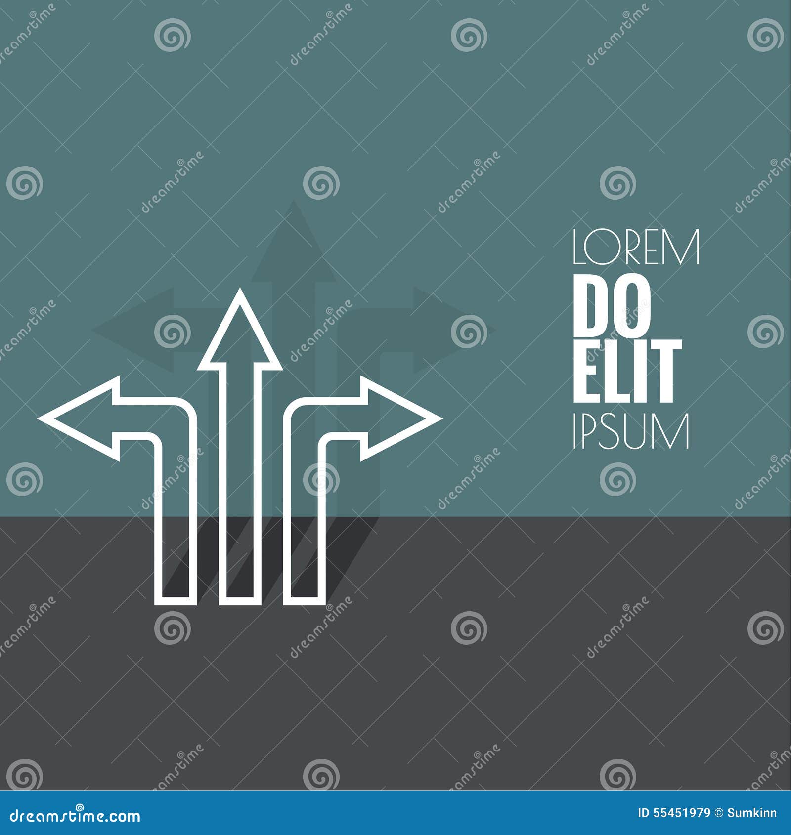 Background with Direction Arrow Sign Stock Vector - Illustration of ...