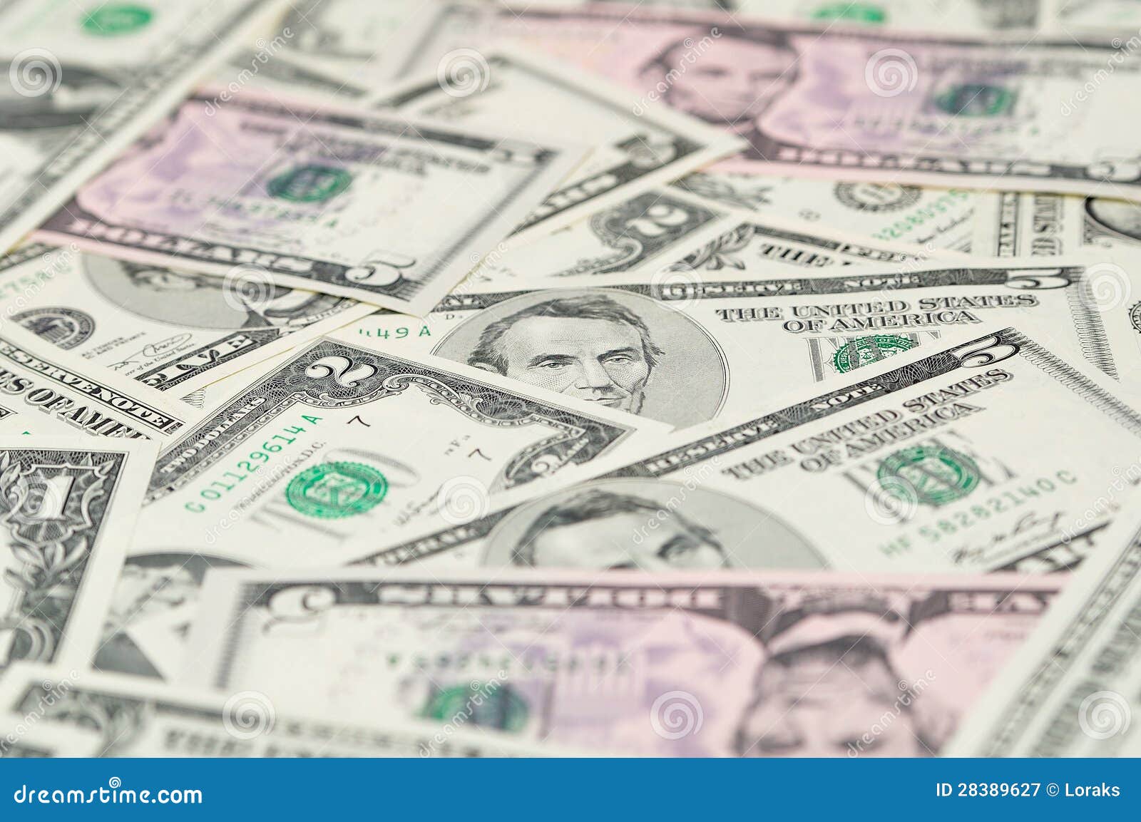 Background of Dollar Banknotes. Stock Image - Image of black, paper ...