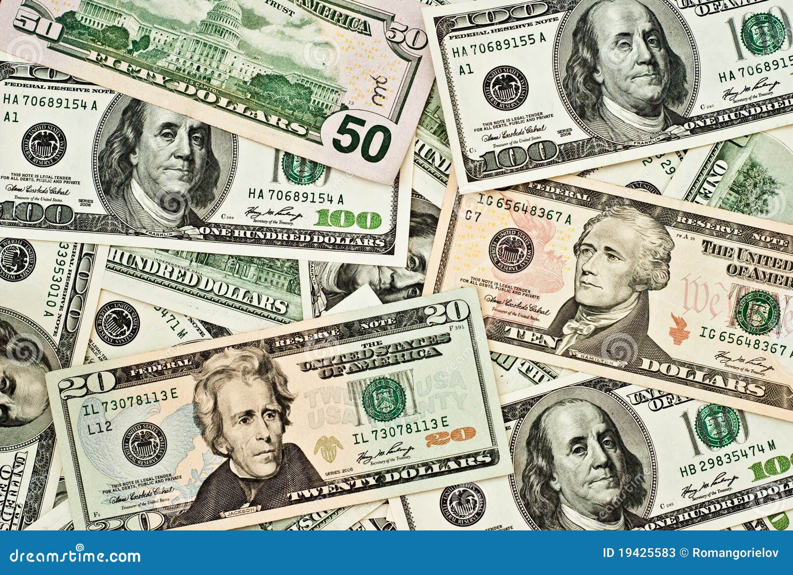 Background of dollars stock image. Image of wages, paper - 19425583