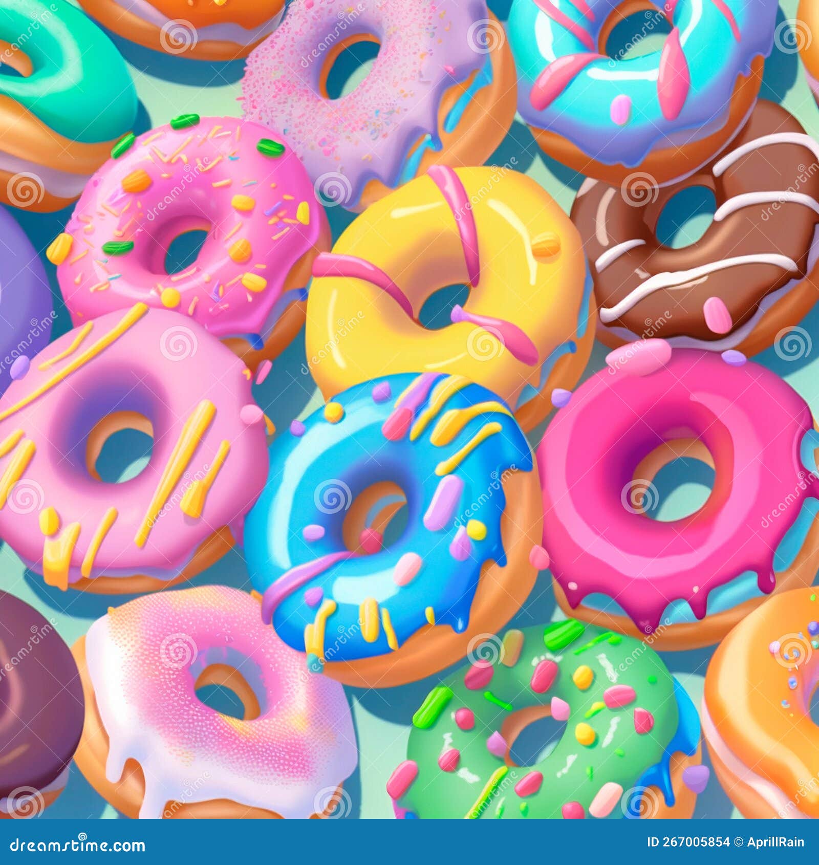 Background with donuts stock illustration. Illustration of circles ...