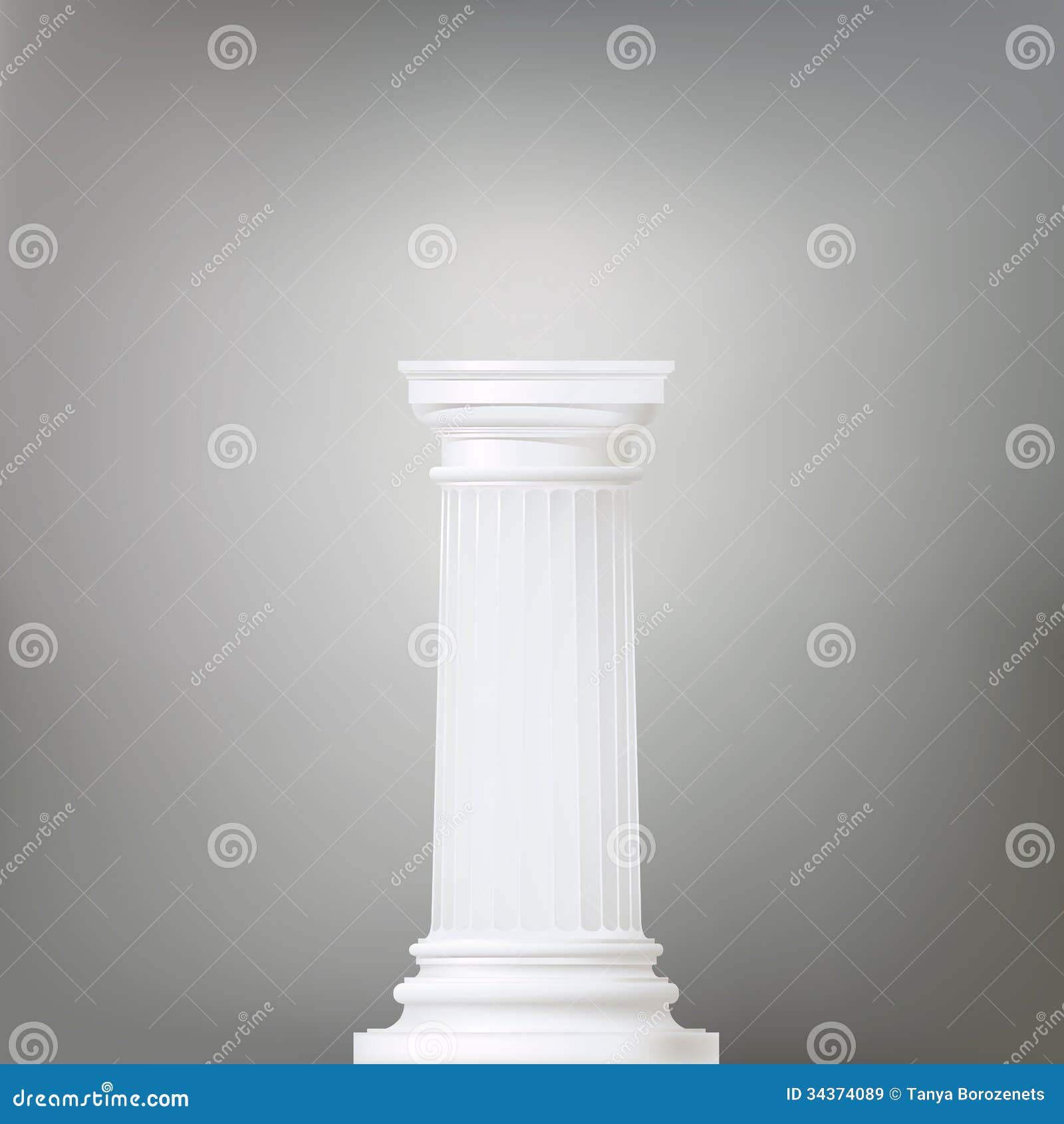 Background With Doric Column Cartoon Vector | CartoonDealer.com #34374089