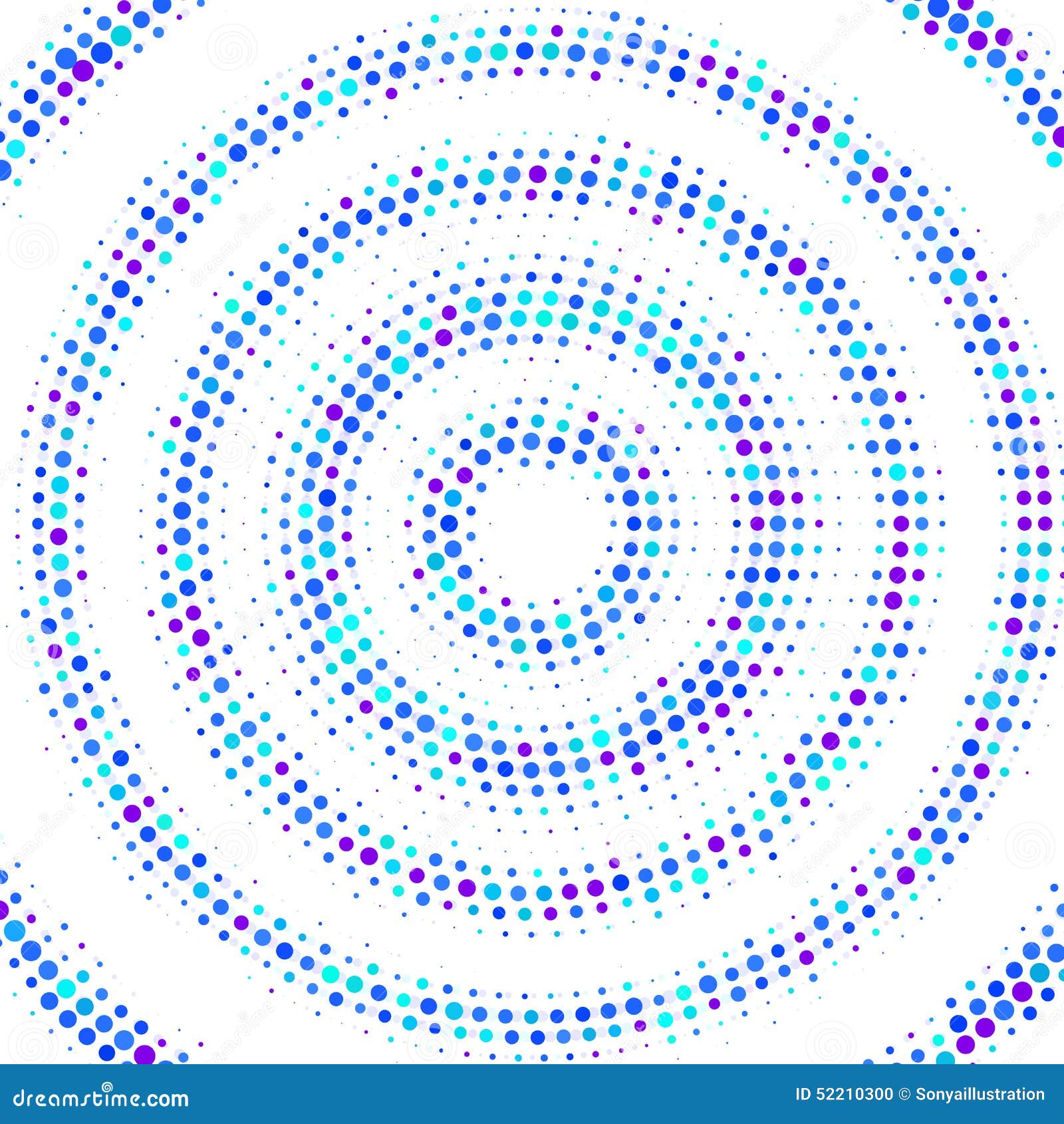 Background with dots stock vector. Illustration of blue - 52210300