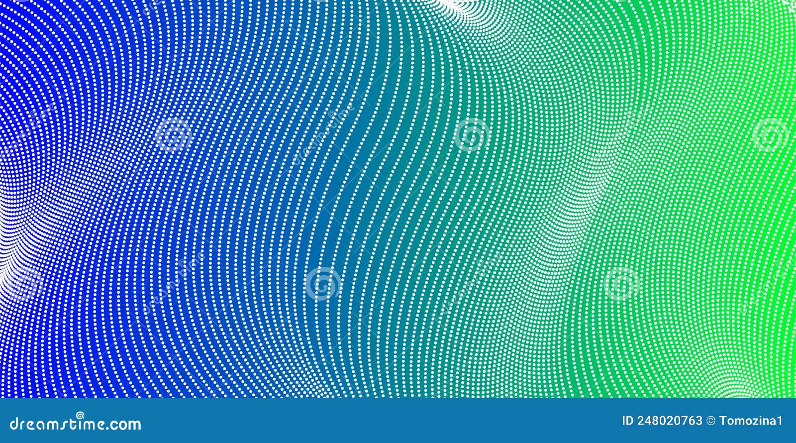 Background with Dots and Wavy Line Stock Vector - Illustration of ...