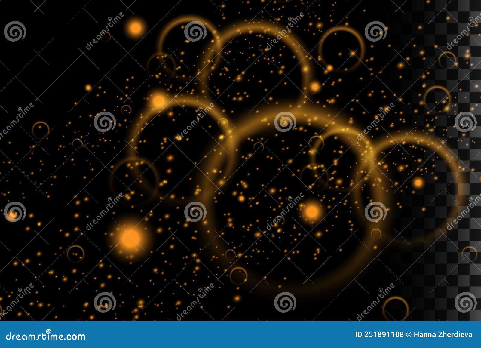 Background of Dust Particles with Light and Explosion of Stars on a ...