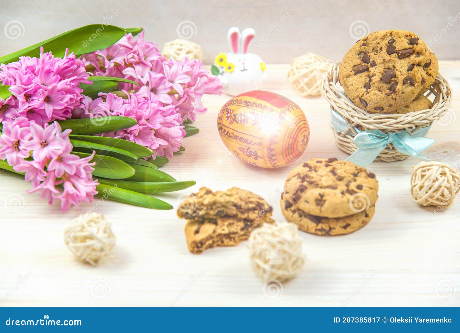The Background of Easter Decorations, Stock Image - Image of celebrate ...