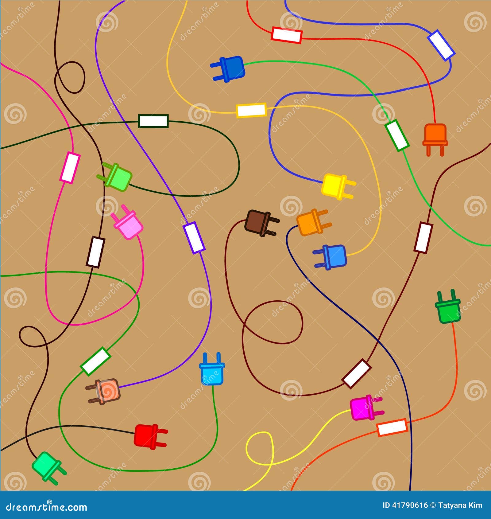 Background of the Electrical Conductors Stock Vector - Illustration of ...