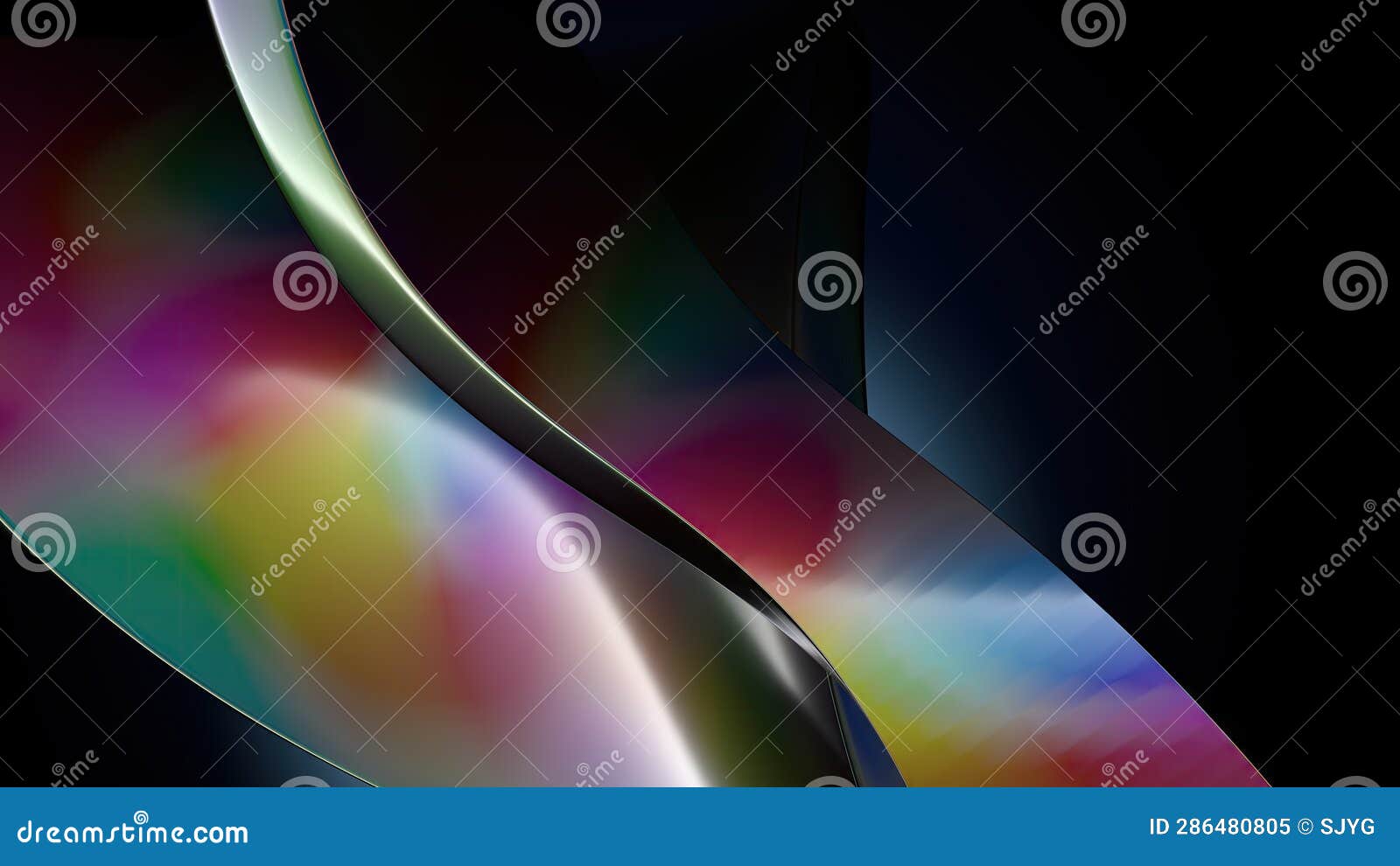 A Background of an Elegant and Modern 3D Rendering Image of a Rainbow ...