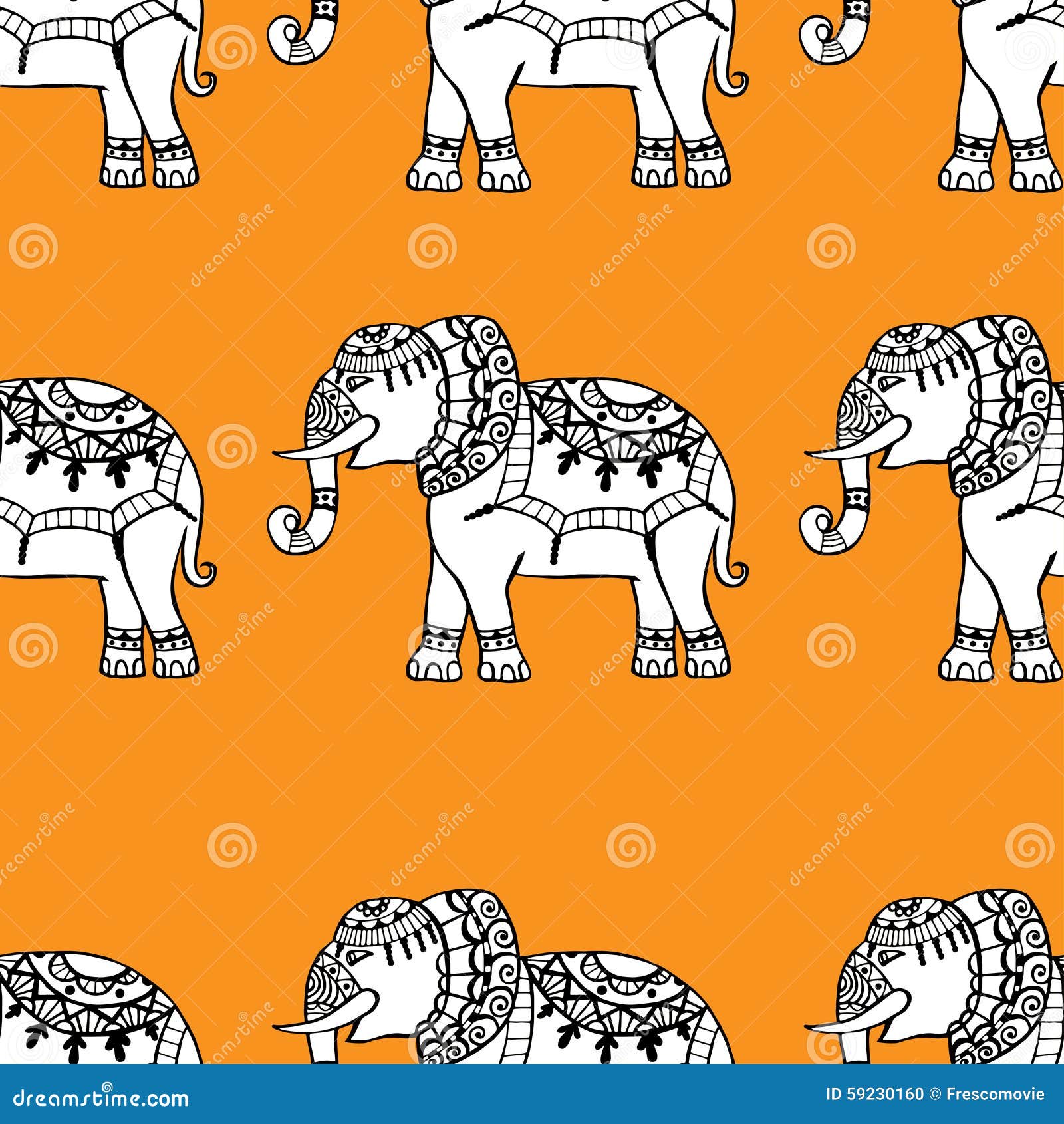 Background with elephants stock vector. Illustration of concept - 59230160